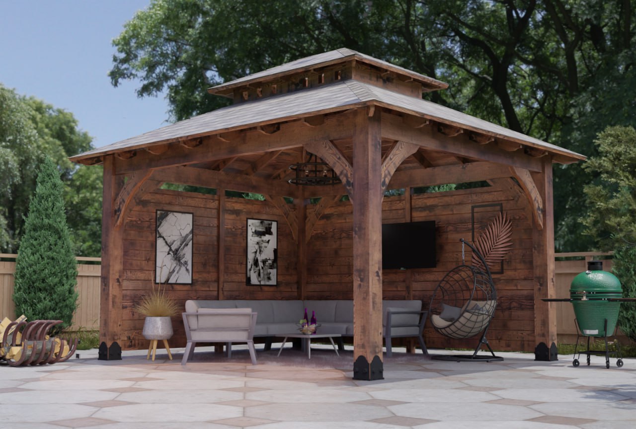 Bring Warmth and Strength to Your Backyard with a Timber Pavilion